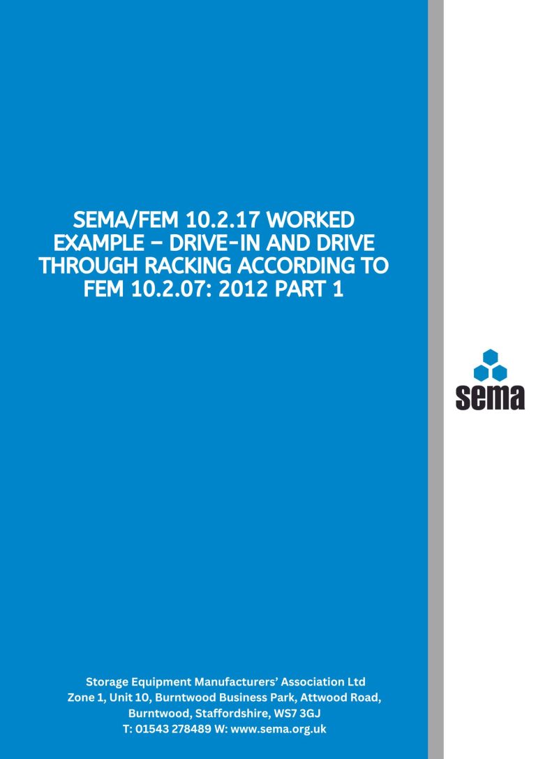 SEMA/FEM 10.2.17 Worked example – Drive-in and drive through racking ...